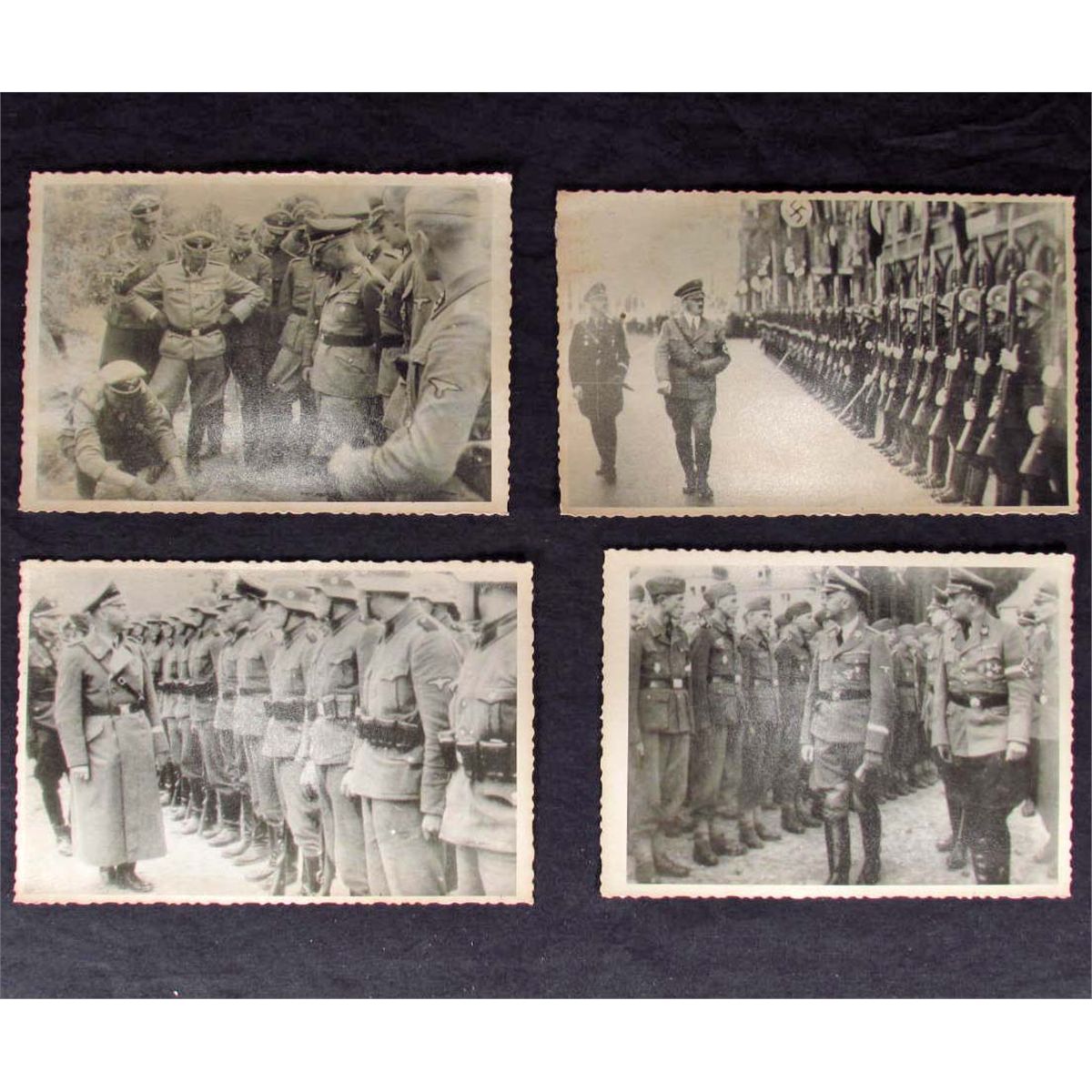LOT OF 4 GERMAN NAZI SS REICHSFUHRER HEINRICH HIMMLER PHOTOGRAPHS