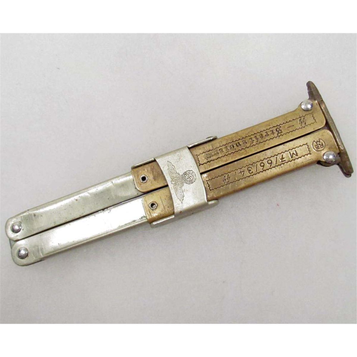GERMAN NAZI WAFFEN SS FOLDING BUTTERFLY COMBAT KNIFE