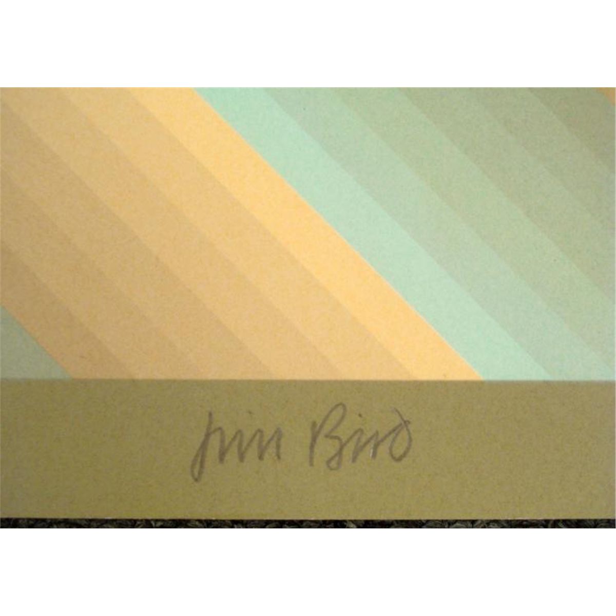 Jim Bird Signed Modern Op Art Print