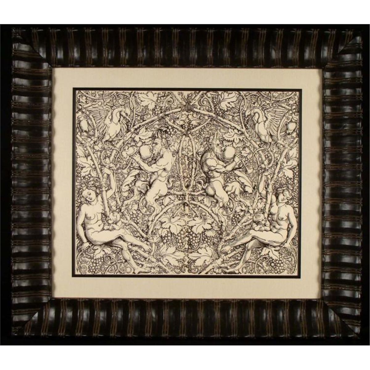 Hans Sebald Beham Antique Woodcut Print 1850 Rare