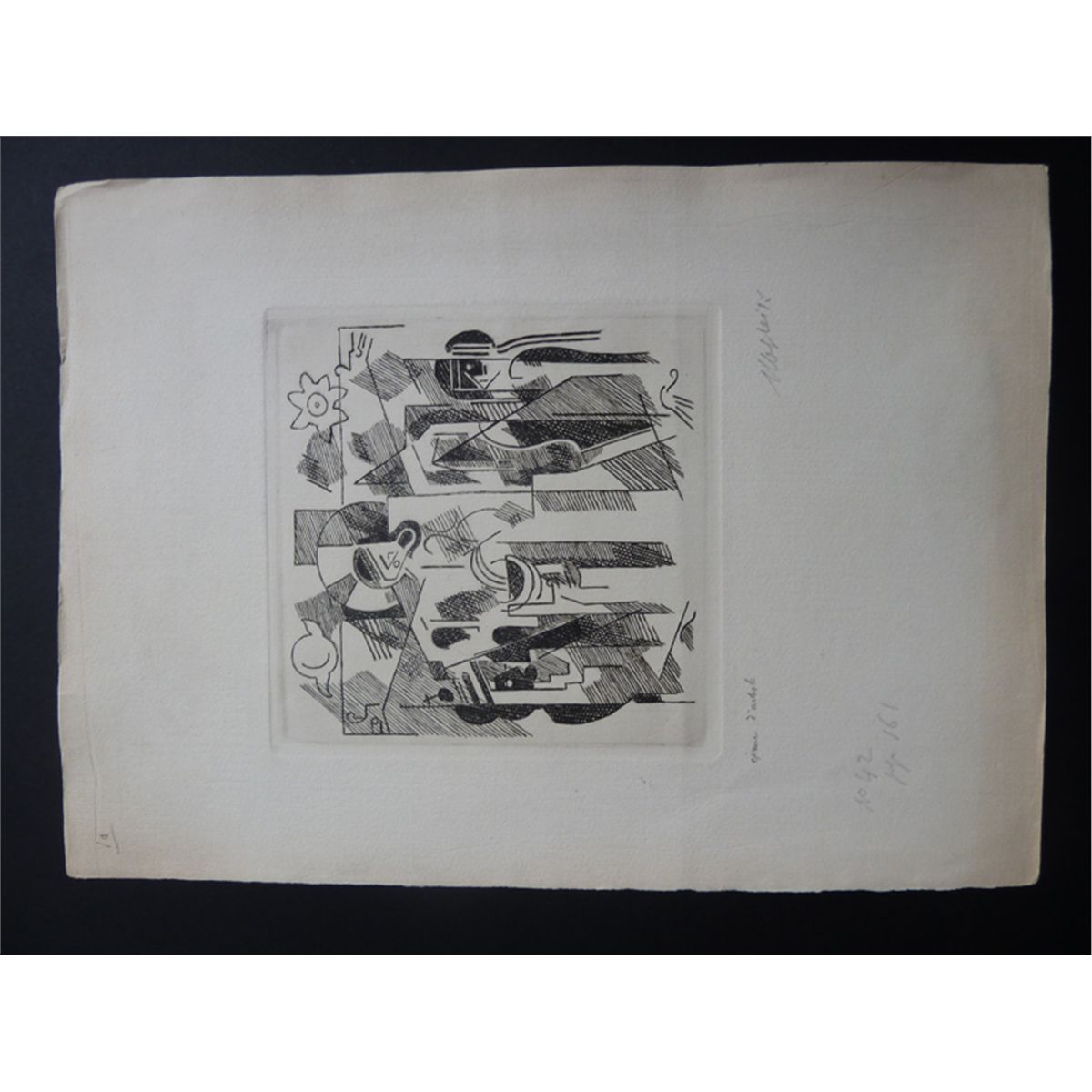 ALBERT GLEIZES Hand Signed Etching Cubism French