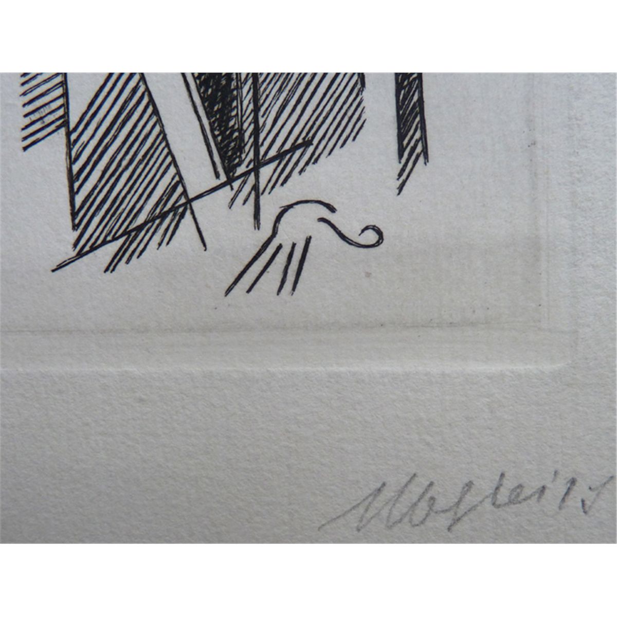 ALBERT GLEIZES Hand Signed Etching Cubism French