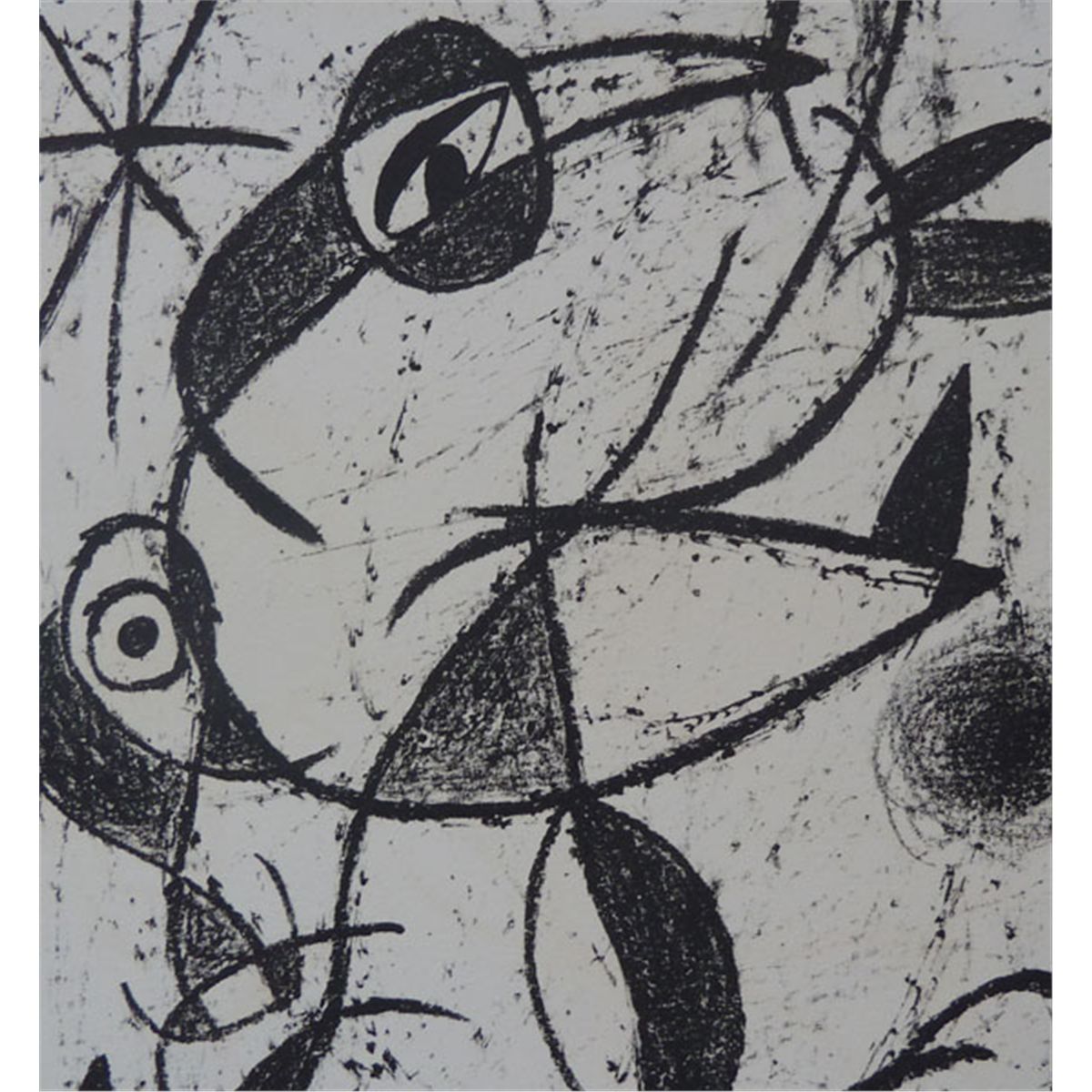 JOAN MIRO Hand Signed Lithograph 1972 Rare Proof