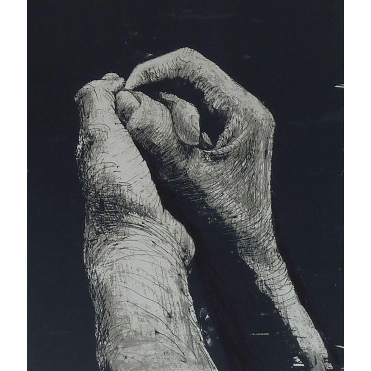HENRY MOORE Original Lithograph Hands British Art 1973