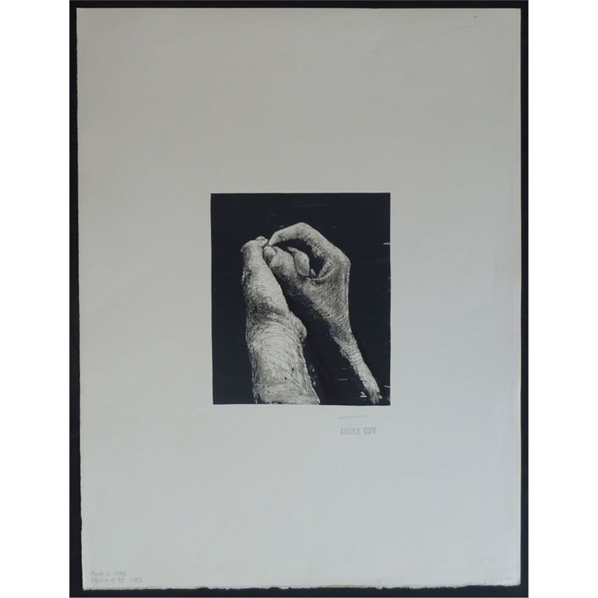 HENRY MOORE Original Lithograph Hands British Art 1973