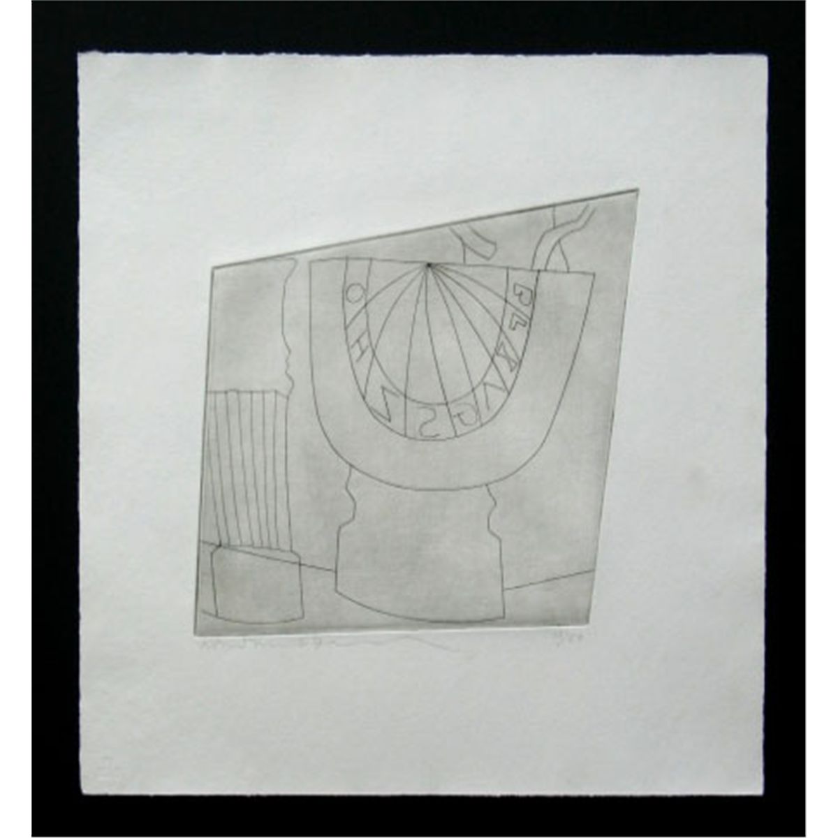 BEN NICHOLSON Signed Etching Modern British 1967 BEN NICHOLSON Signed Etching Modern British 1967