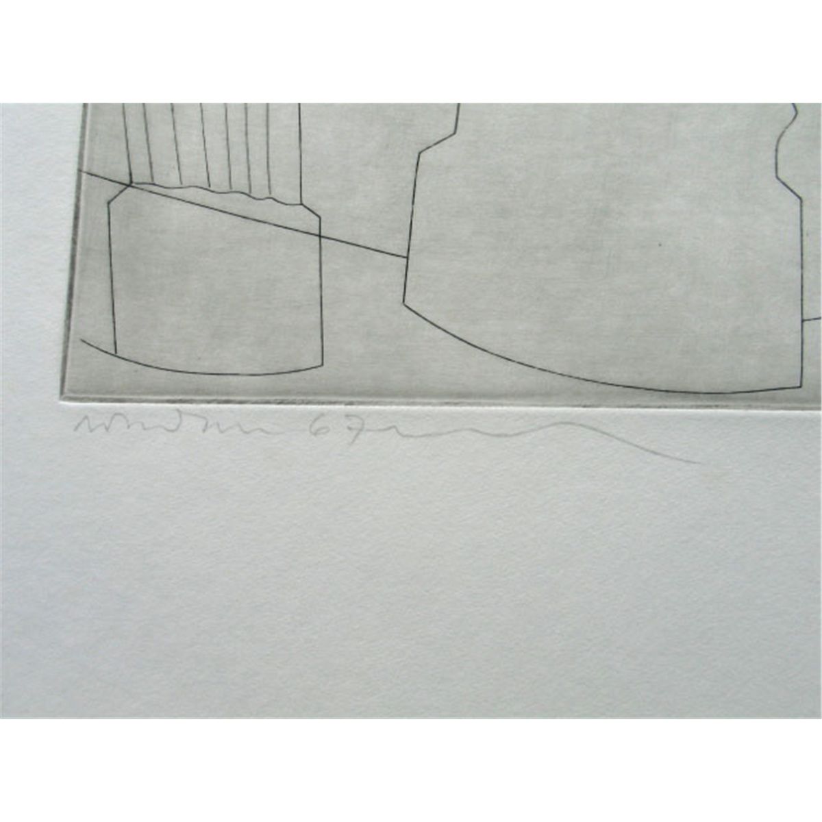 BEN NICHOLSON Signed Etching Modern British 1967