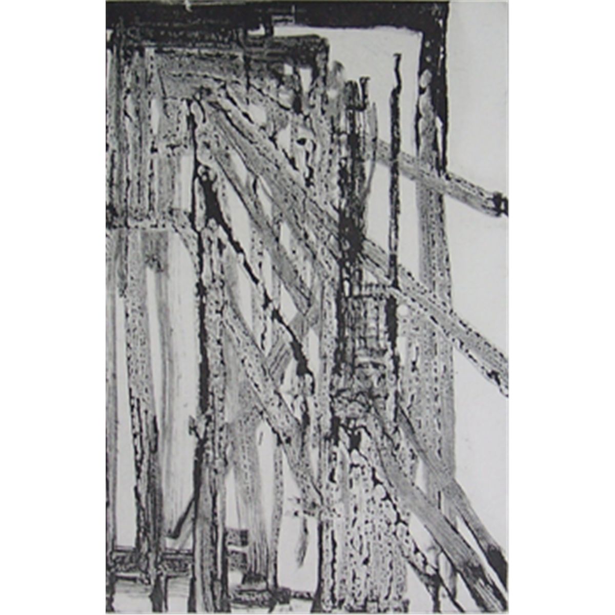 VIEIRA DA SILVA Signed Aquatint Portuguese Abstract