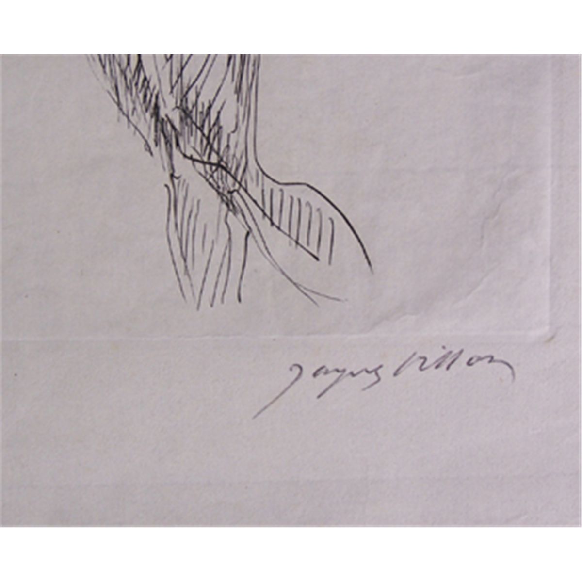 JACQUES VILLON Hand Signed Etching Cubism