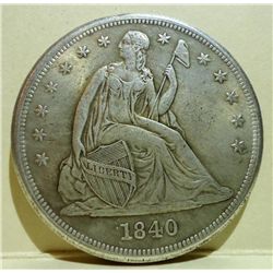 1840 Seated Liberty Silver Dollar