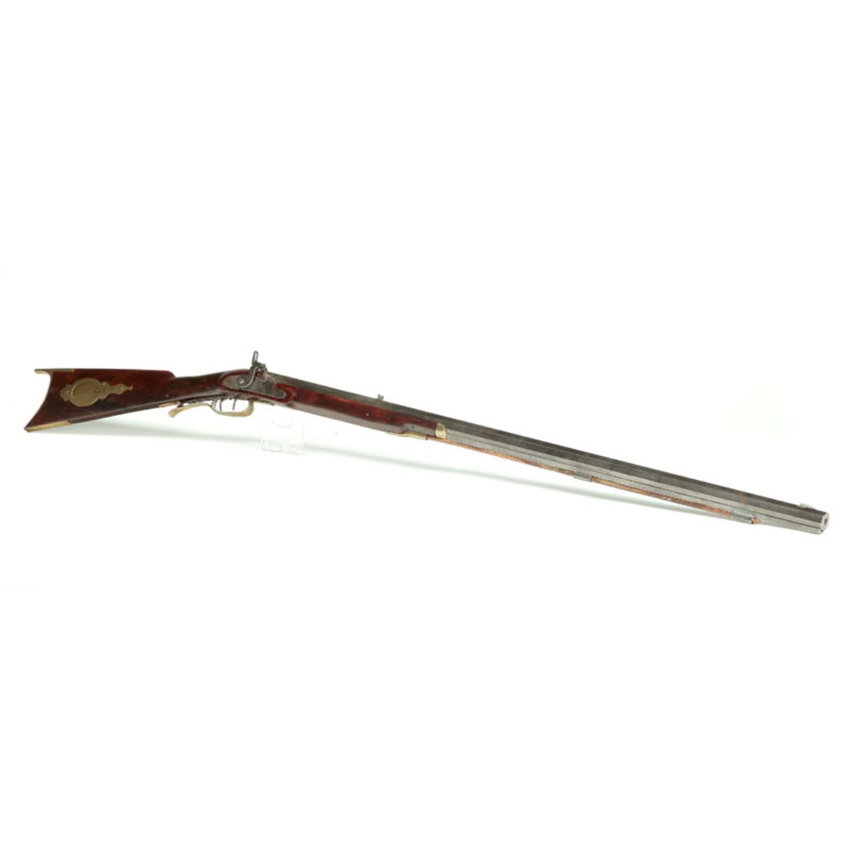 HALF-STOCK PERCUSSION RIFLE.
