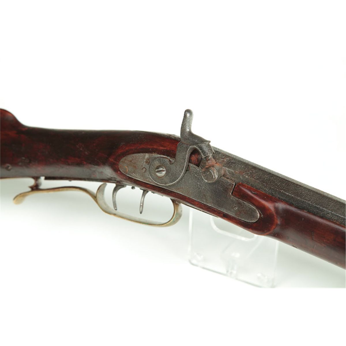 HALF-STOCK PERCUSSION RIFLE.