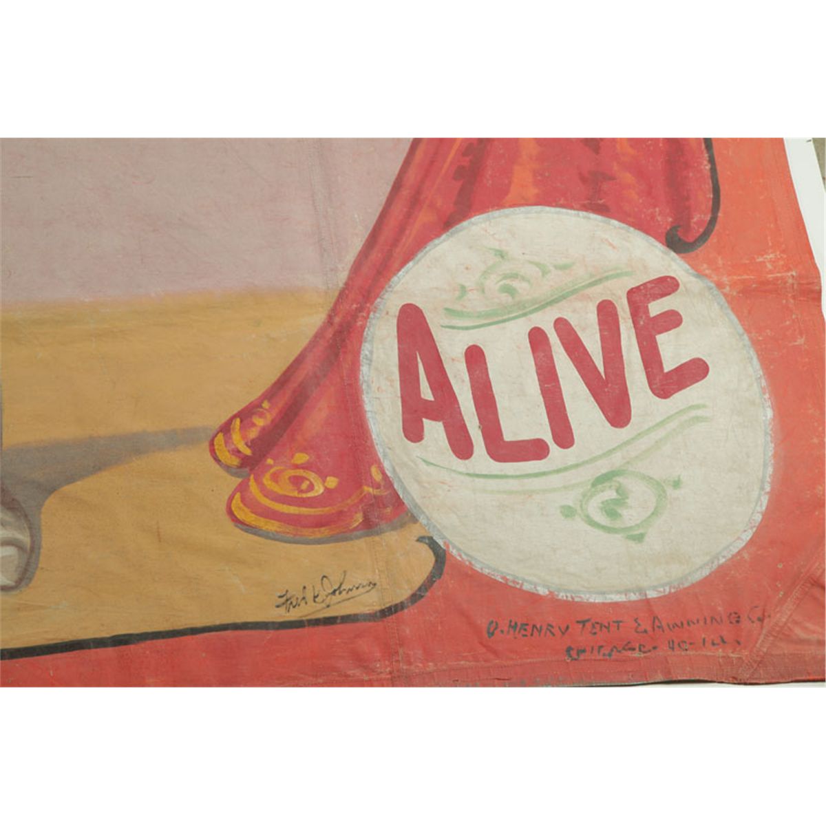 CIRCUS SIDESHOW BANNER.