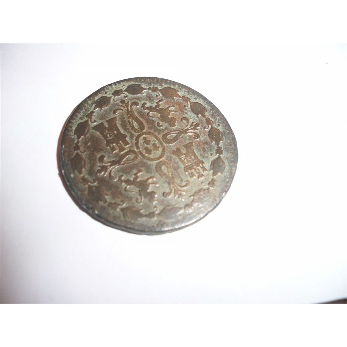 1824 8 Maravedis Ferdinand VII Copper Coin