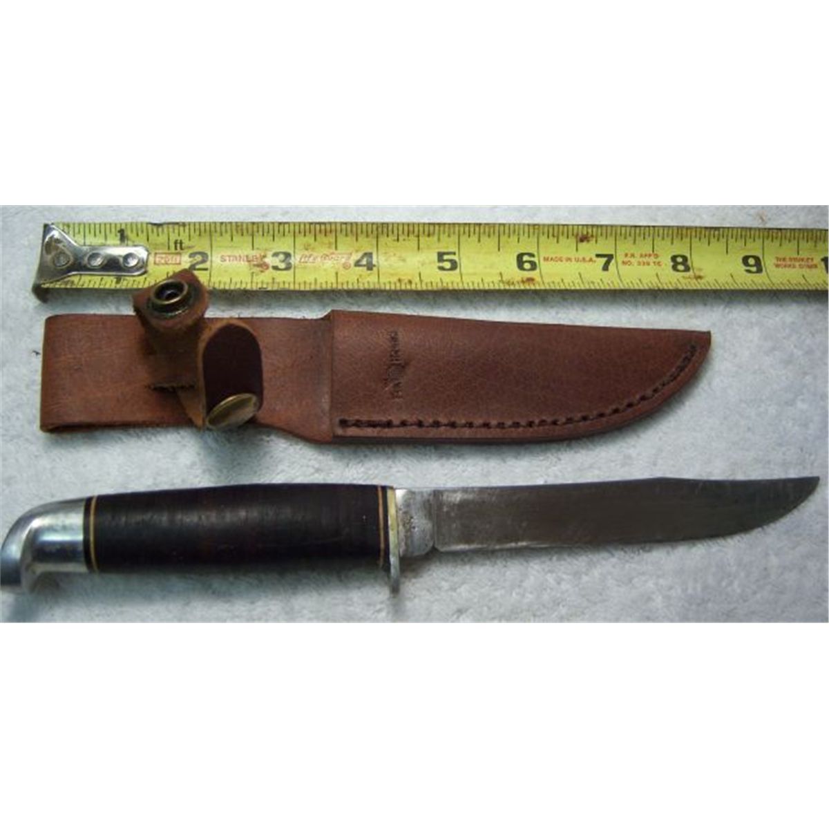 Knife #8: West-Cut, Boulder,CO, Stacked Leather Handle, Marked "K-1 ...