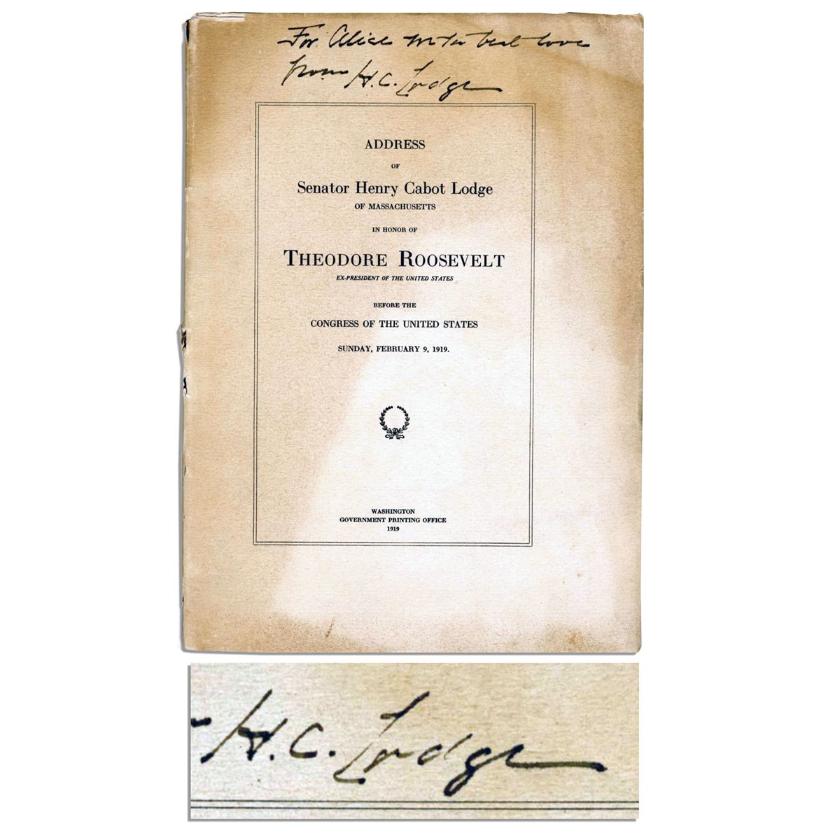 Henry Cabot Lodge Signature