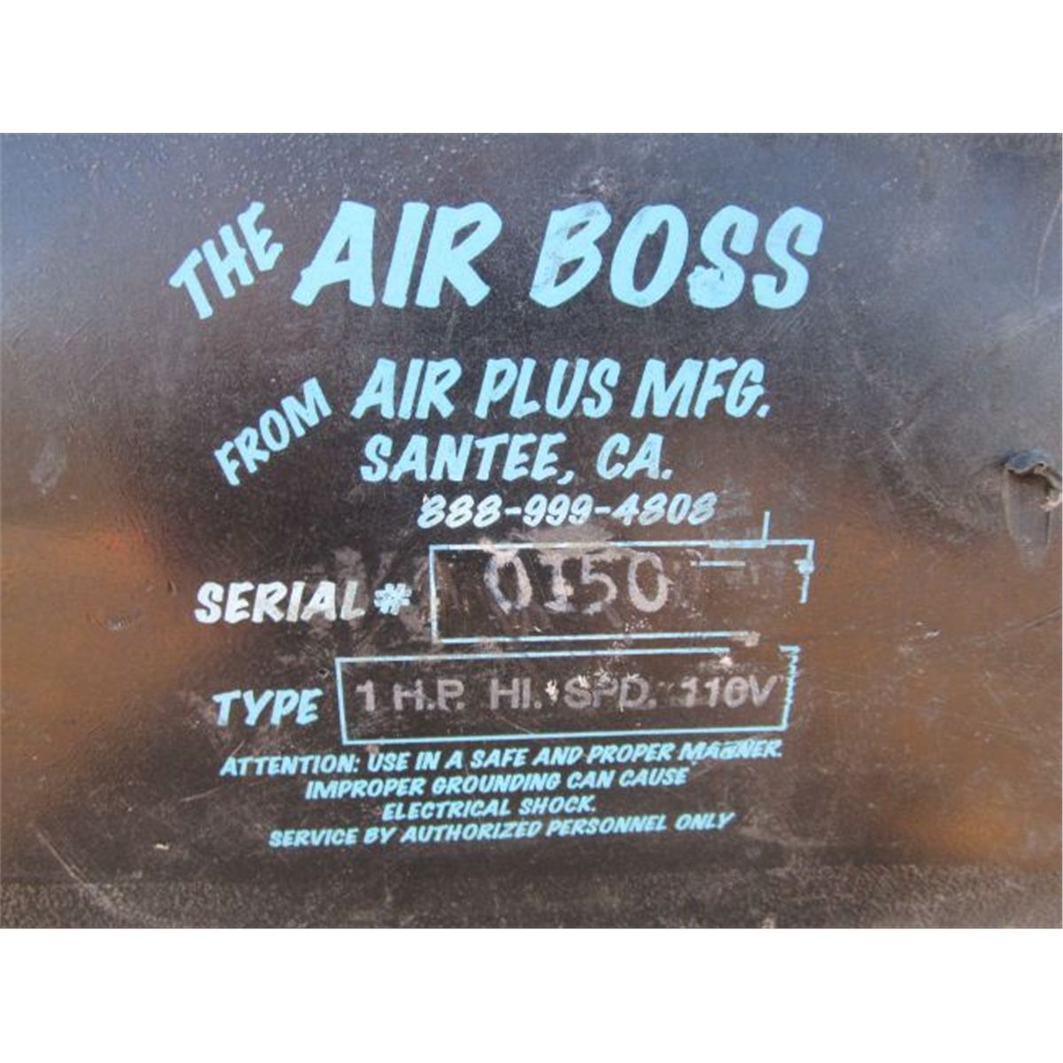 Air Boss 1 Hp Carpet Dryer