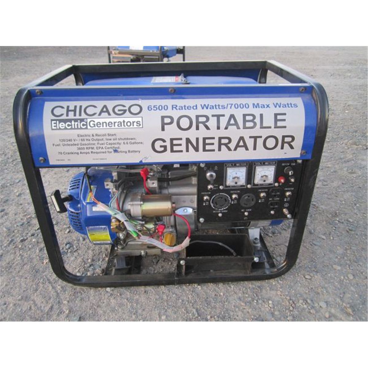 Chicago Electric 6,500 Watt Portable Generator