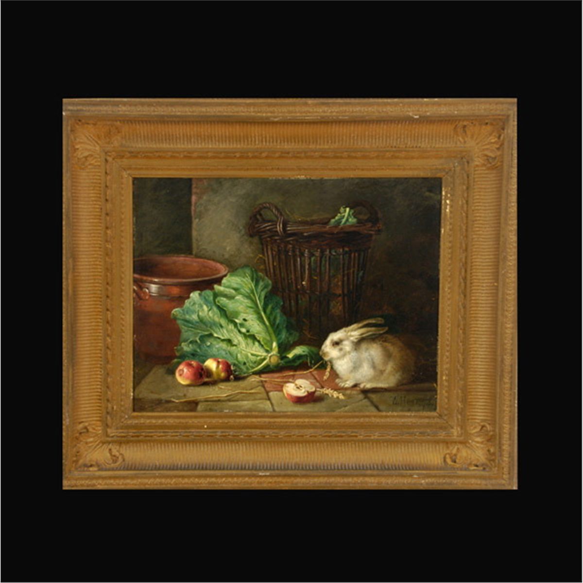 Walter Hunt "Still life with Rabbit" Oil
