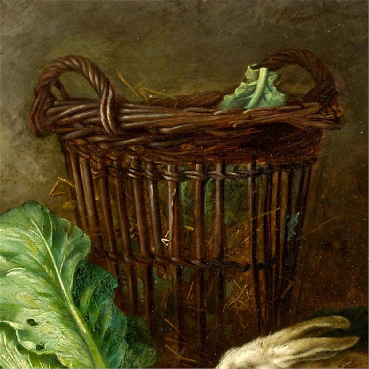 Walter Hunt "Still life with Rabbit" Oil
