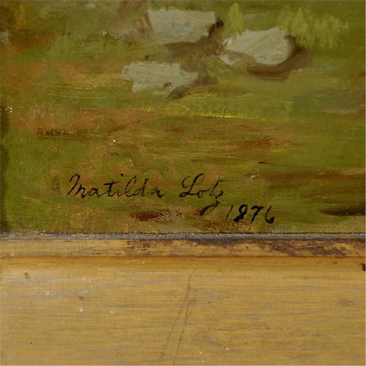 Matilda Lotz Sheep in a meadow Oil