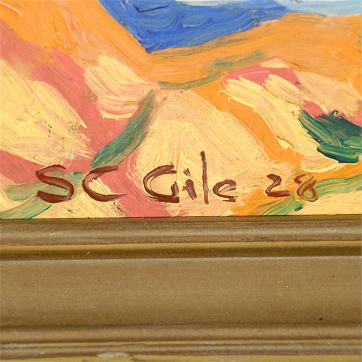 Selden Gile "Sailboat" Oil