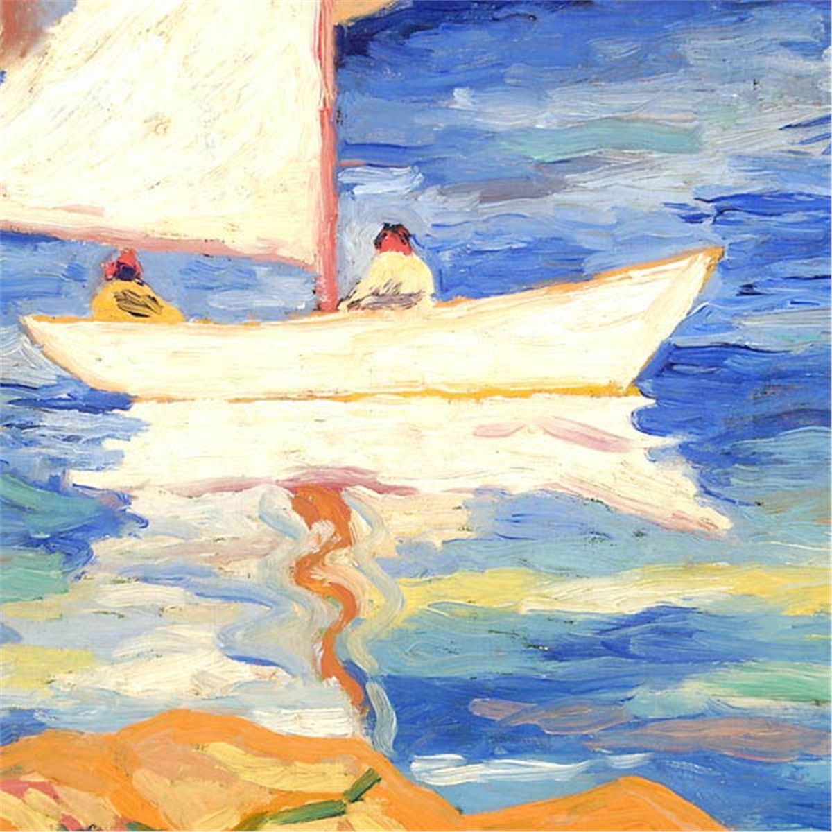 Selden Gile "Sailboat" Oil