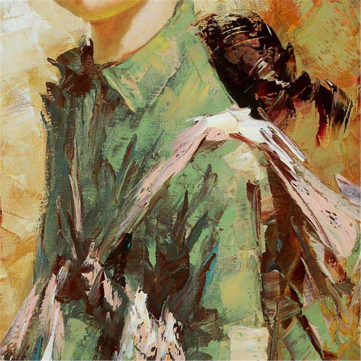 Lee Man Fong, Portrait of a Girl, Oil