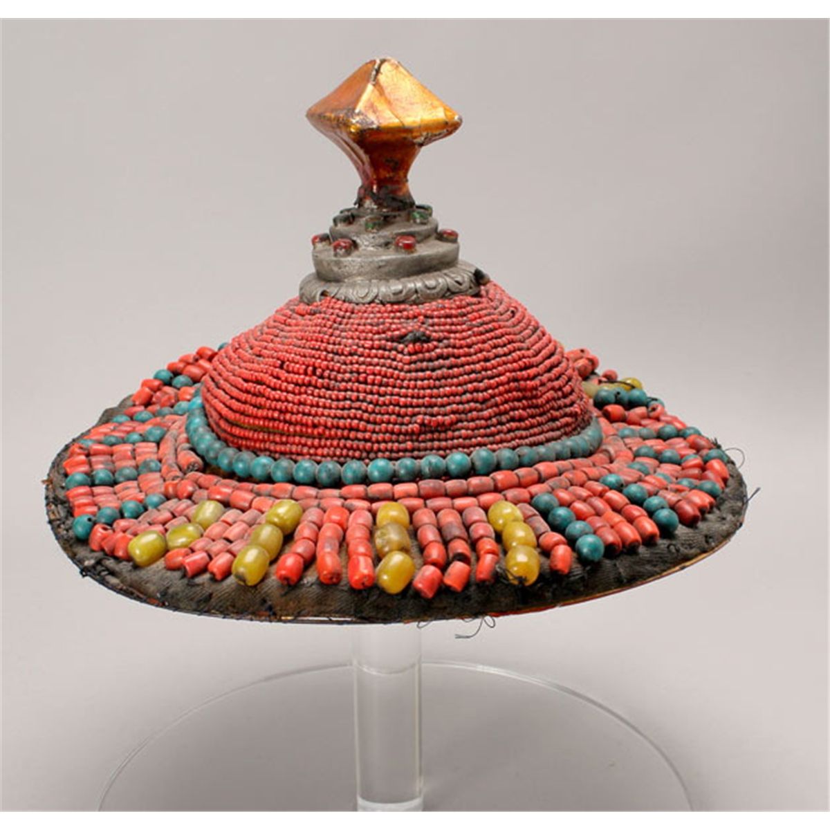 A Lacquered Tulku Hat, Early 20th Century