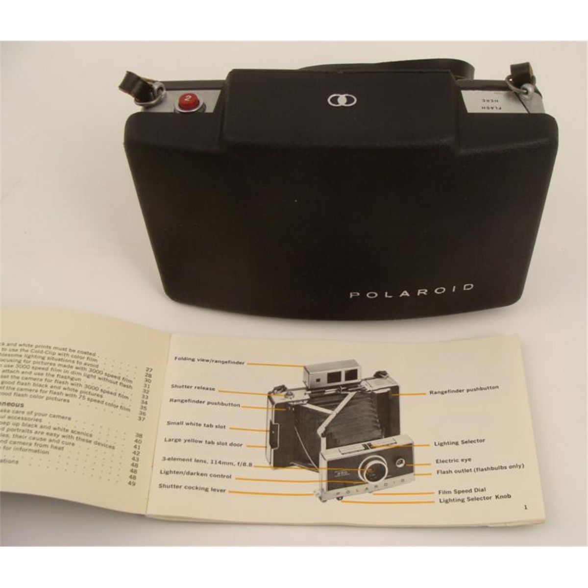 Polaroid 250 Automatic Land Camera Vintage w/Case