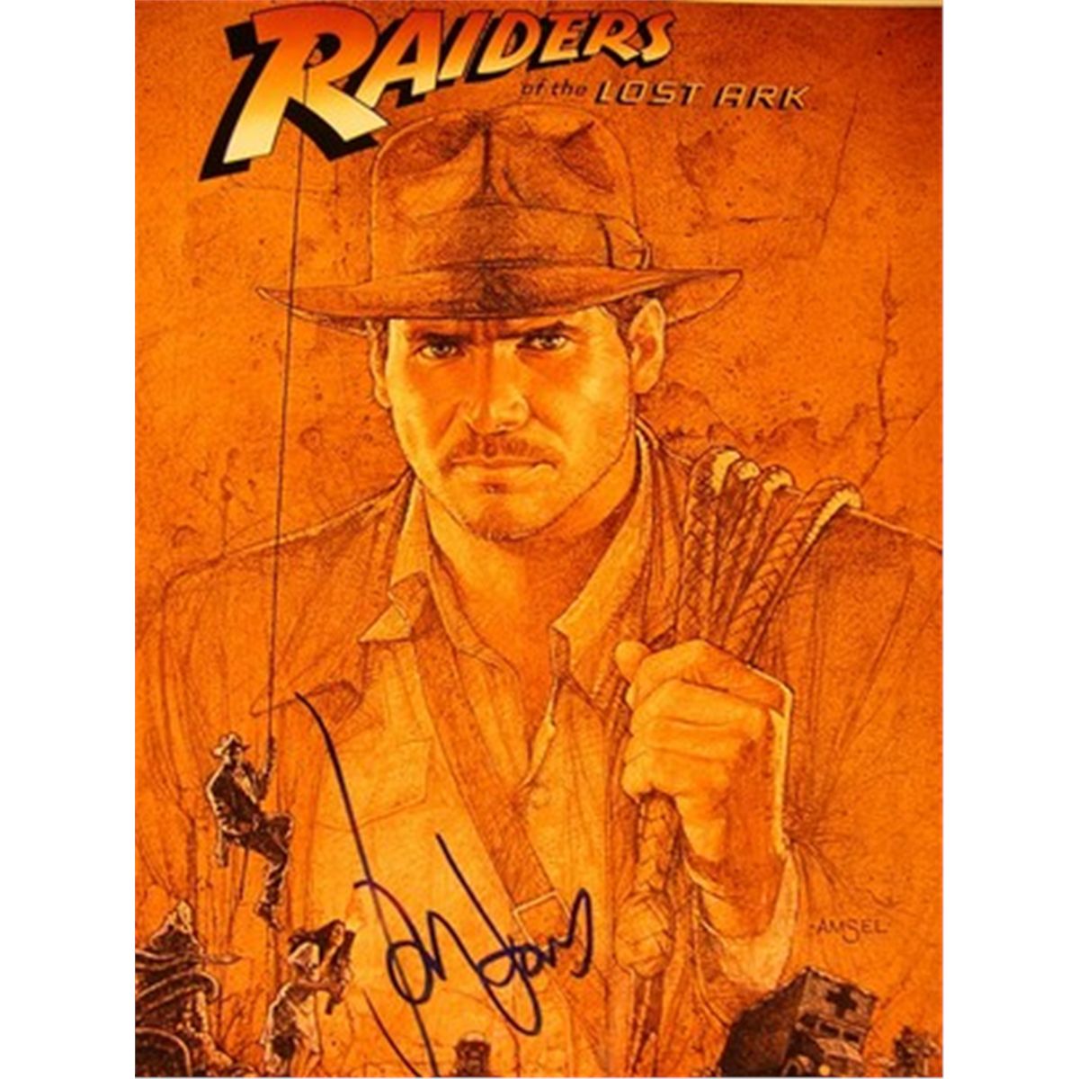 Harrison Ford Signed Raiders of the Lost Ark Poster