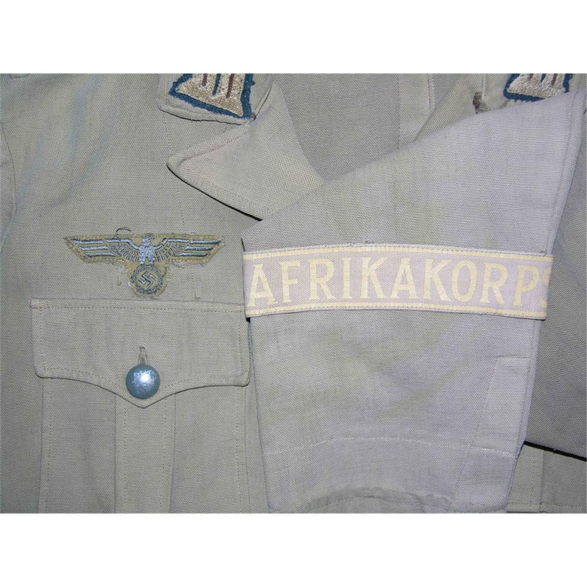 German Afrika Korps Officer Uniform from Tobruk