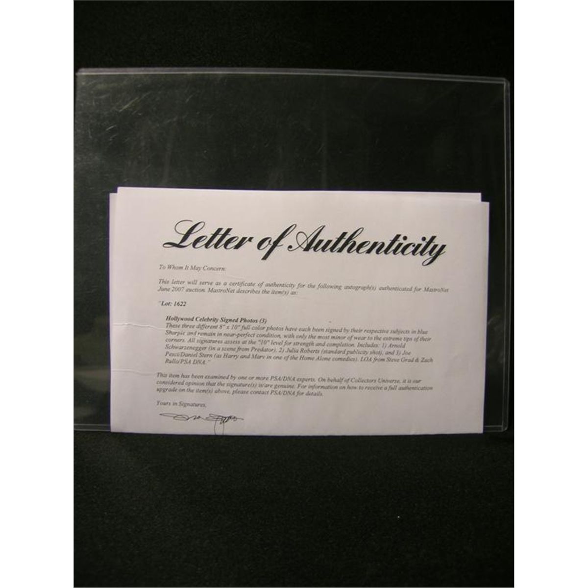 Daniel Stern and Joe Pesci Signed Photo