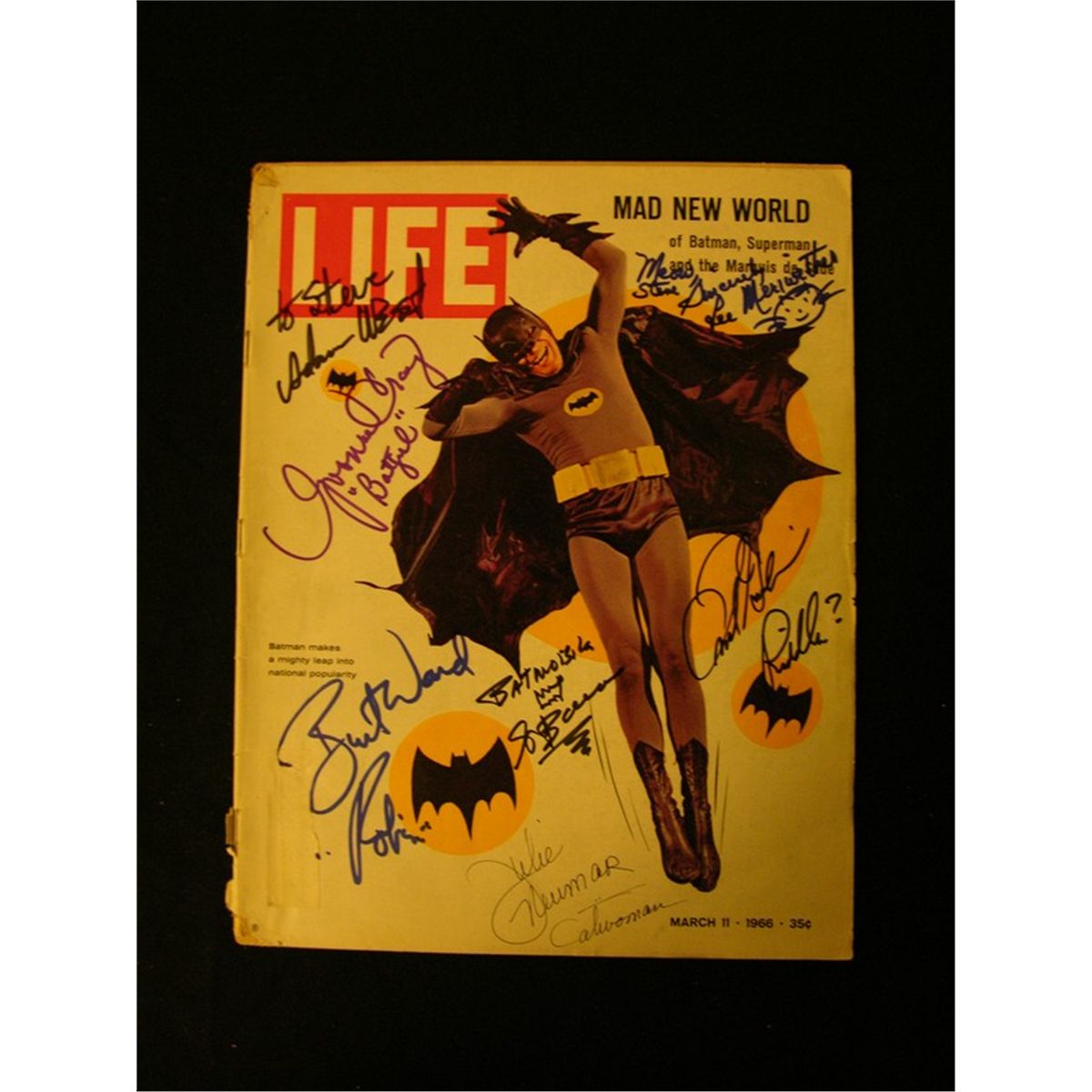 Batman Signed Life Magazine