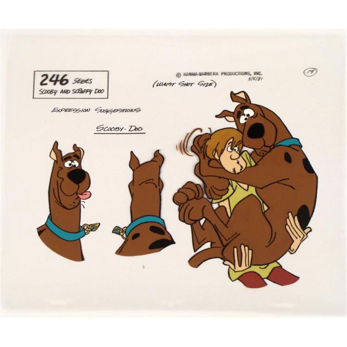 Animation Original Model Cel Scooby Doo and Shaggy Art