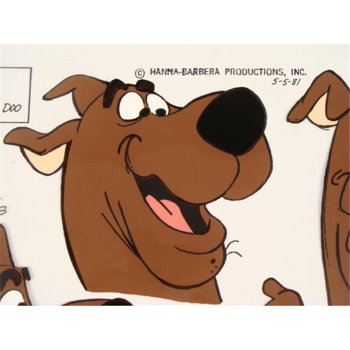 The Many Faces of Scooby Doo Animation Cel Model Art