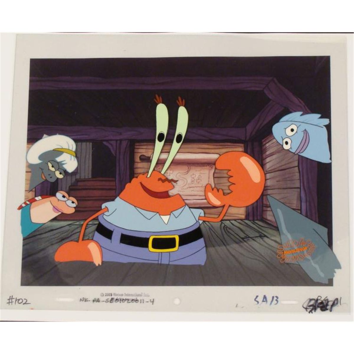 Background Spongebob Animation Original Cel Art