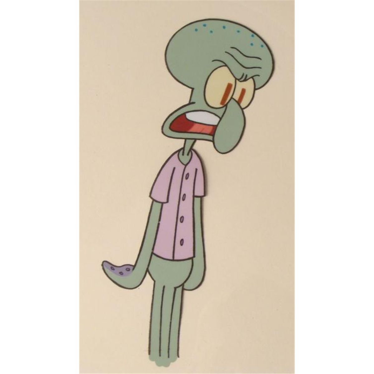 Cel SpongeBob Original Angry Squidward Animation Art