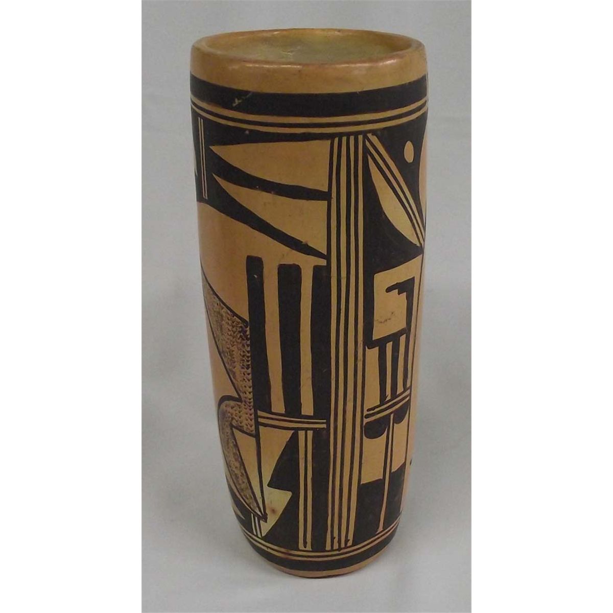 Historic Hopi Cylinder Jar, Faint Hallmark