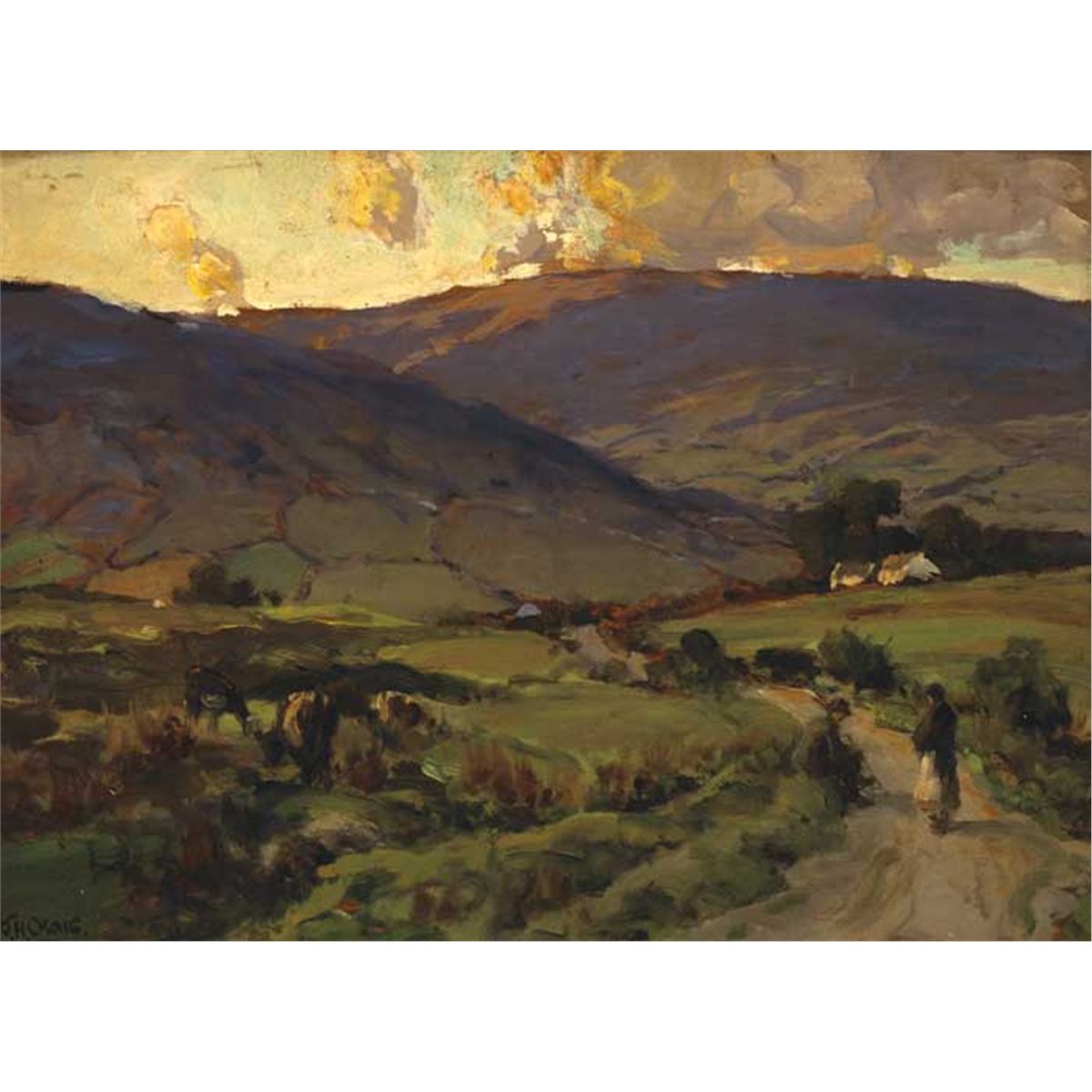 James Humbert Craig RHA RUA (1877-1944) - THE LAYDE ROAD, CUSHENDUN