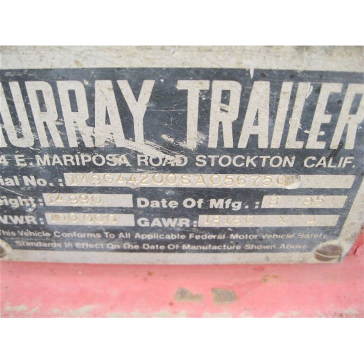 1995 Murray 16 Wheel Expando Lowboy Trailer