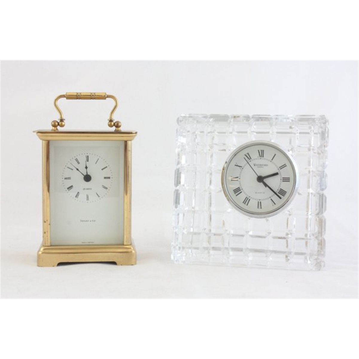 Waterford Crystal clock & Tiffany clock