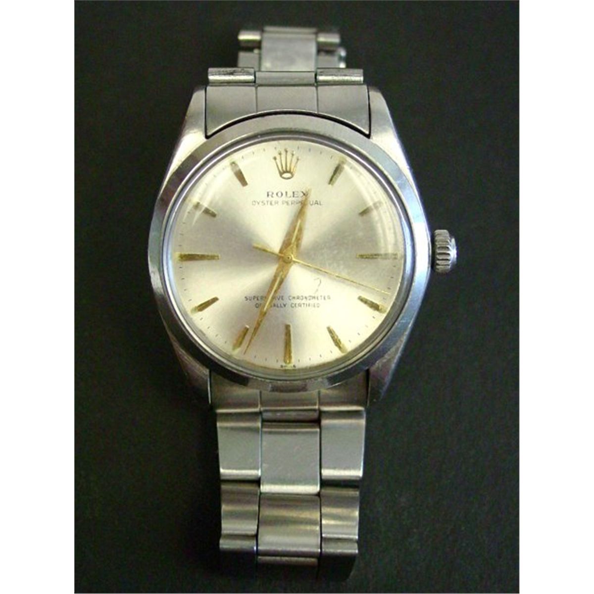 Steel Rolex oyster perpetual men's wrist watch