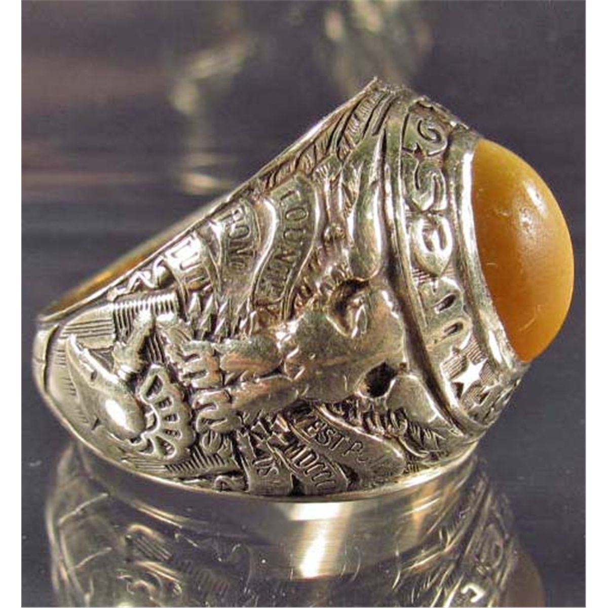 14K GOLD 1958 WEST POINT CLASS RING - 28.3 GRAMS