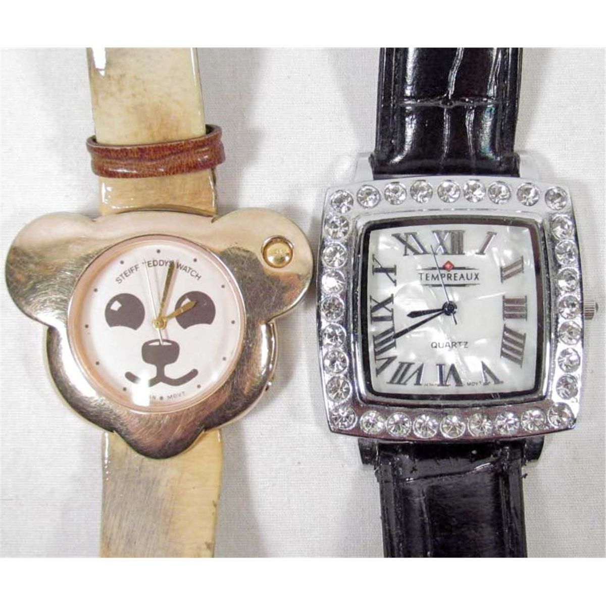 LOT OF 7 WATCHES INCL. STEIFF TEDDY WATCH