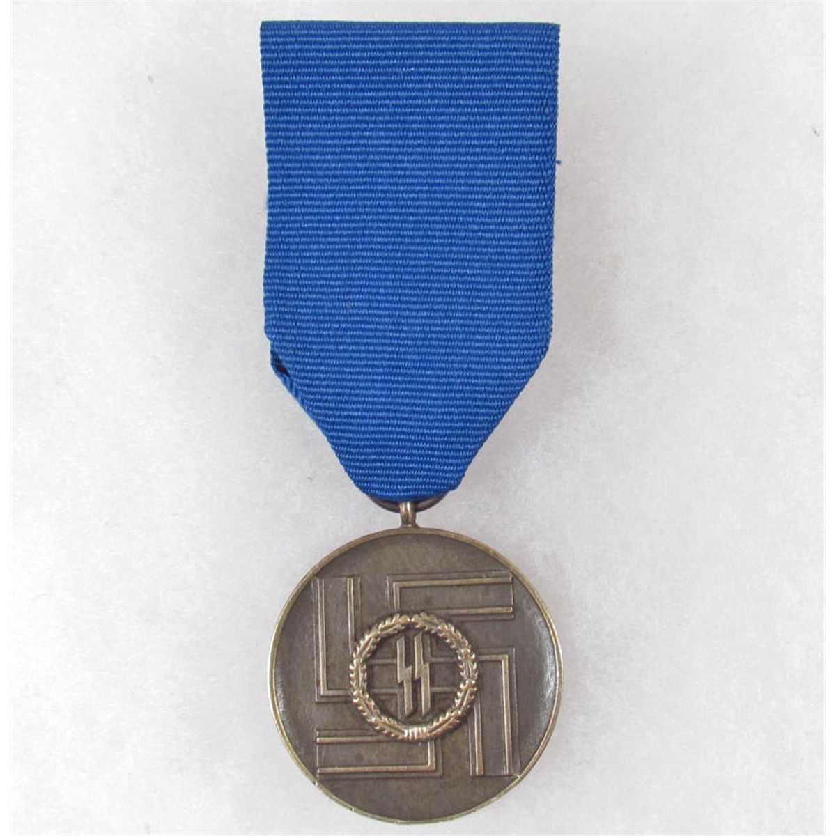 GERMAN NAZI WAFFEN SS LONG SERVICE MEDAL - 8 YEARS W/ RIBBON
