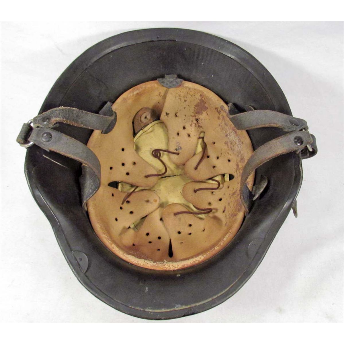 RARE GERMAN NAZI ALLGEMEINE SS PARADE VULKANFIBER HELMET