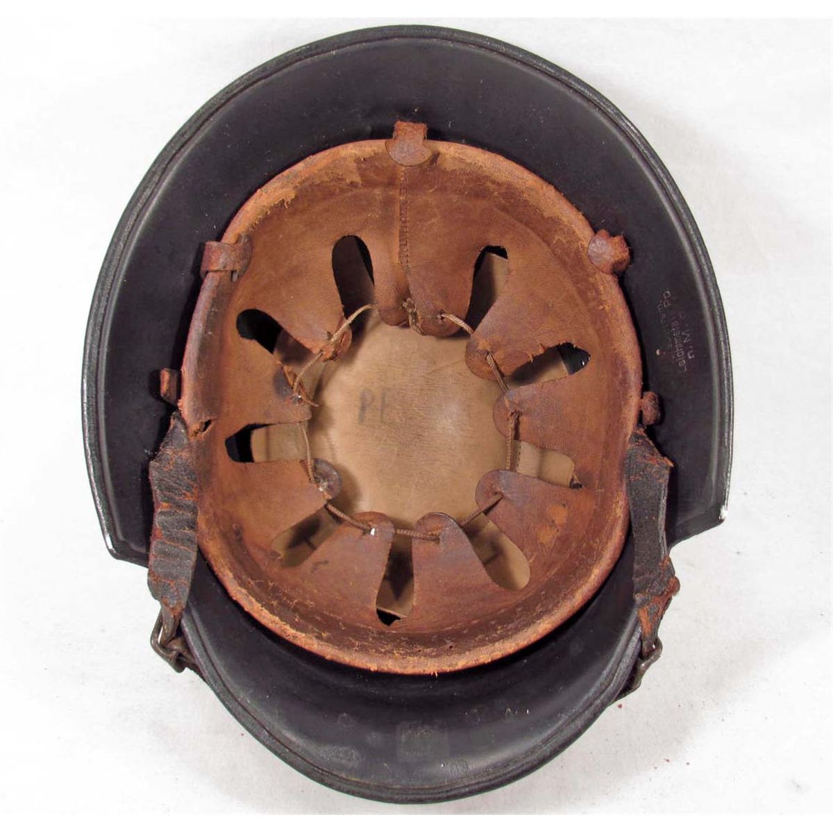 RARE GERMAN NAZI SINGLE DECAL RED CROSS COMBAT MEDIC HELMET