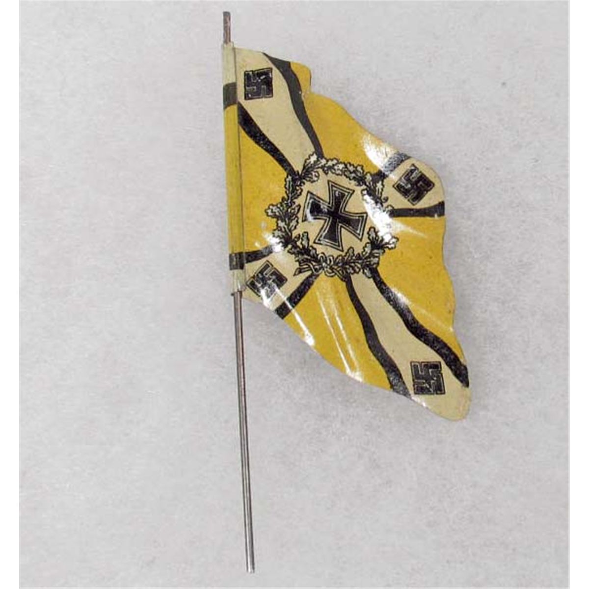 GERMAN NAZI ELASTOLIN LUFTWAFFE FLIGHT REGIMENTAL STANDARTE FLAG
