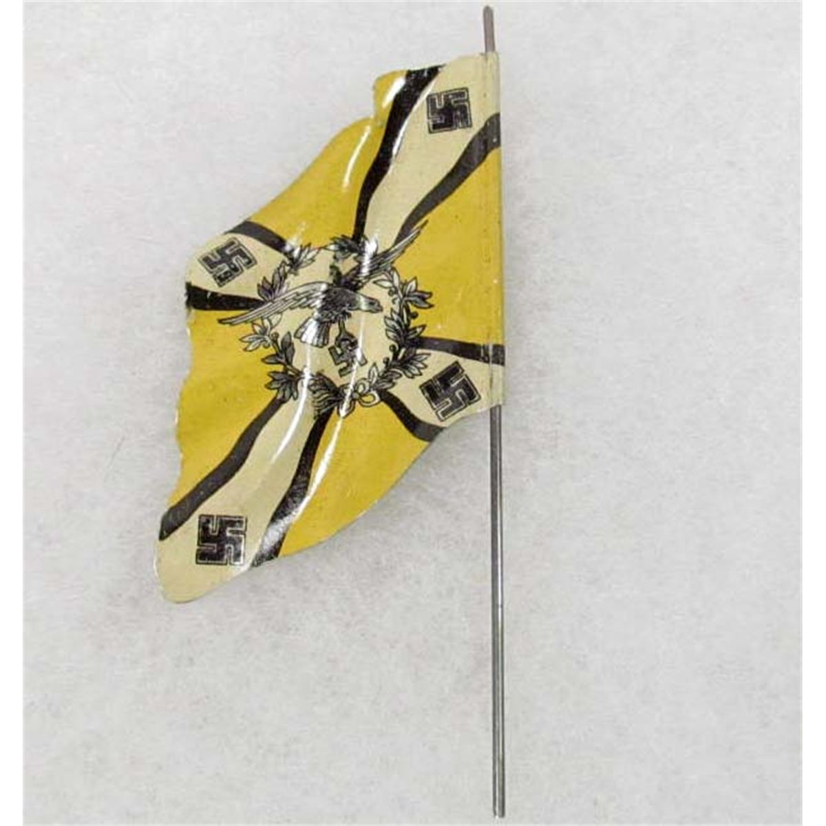GERMAN NAZI ELASTOLIN LUFTWAFFE FLIGHT REGIMENTAL STANDARTE FLAG